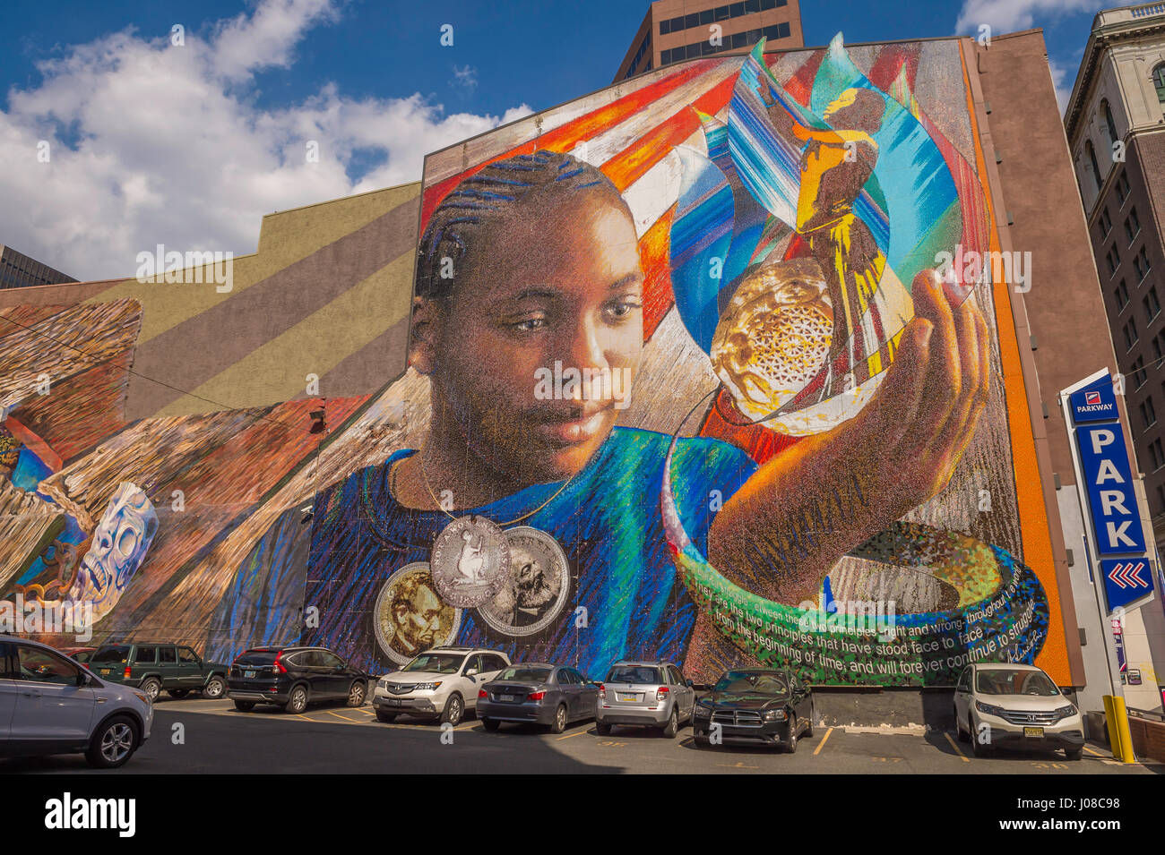 Legacy mural, by Josh Sarantitis and Eric Okdeh, 707 Chestnut Street ...