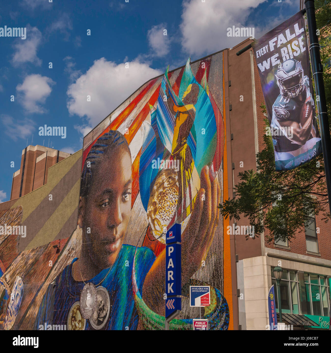Legacy mural, by Josh Sarantitis and Eric Okdeh, 707 Chestnut Street ...