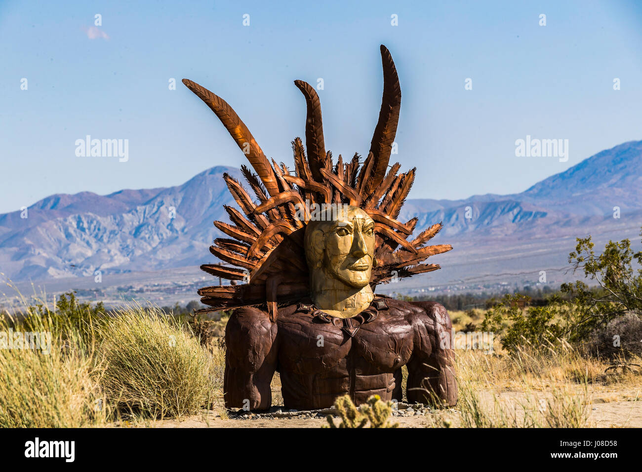 Ricardo Breceda Galeta Meadows Sky Art steel sculptures Stock Photo - Alamy