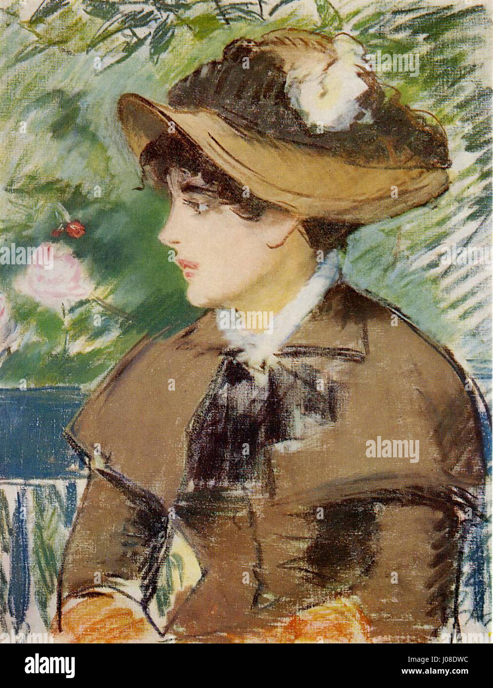Édouard Manet - Woman on a Bench Stock Photo - Alamy
