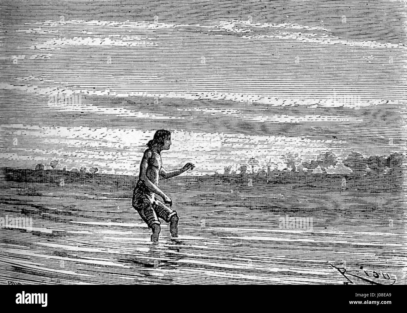 'The Children of Captain Grant' by Édouard Riou is an illustration from ...