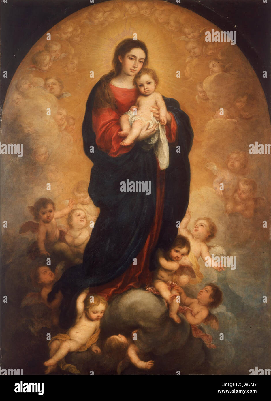 'Virgin and Child in Glory' by Bartolomé Esteban Murillo is a Baroque ...