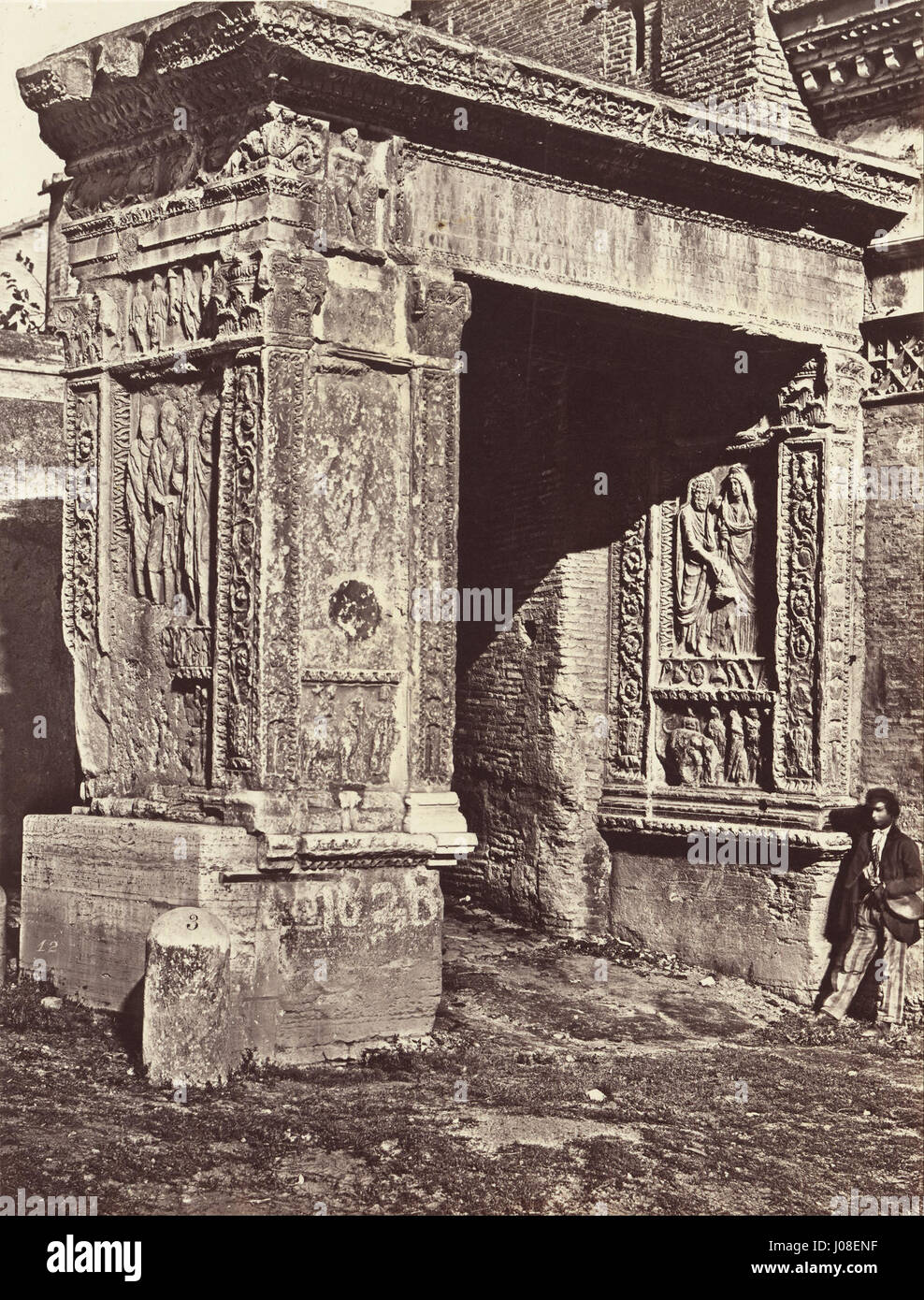 An artwork attributed to James Anderson, depicting the Arch of ...