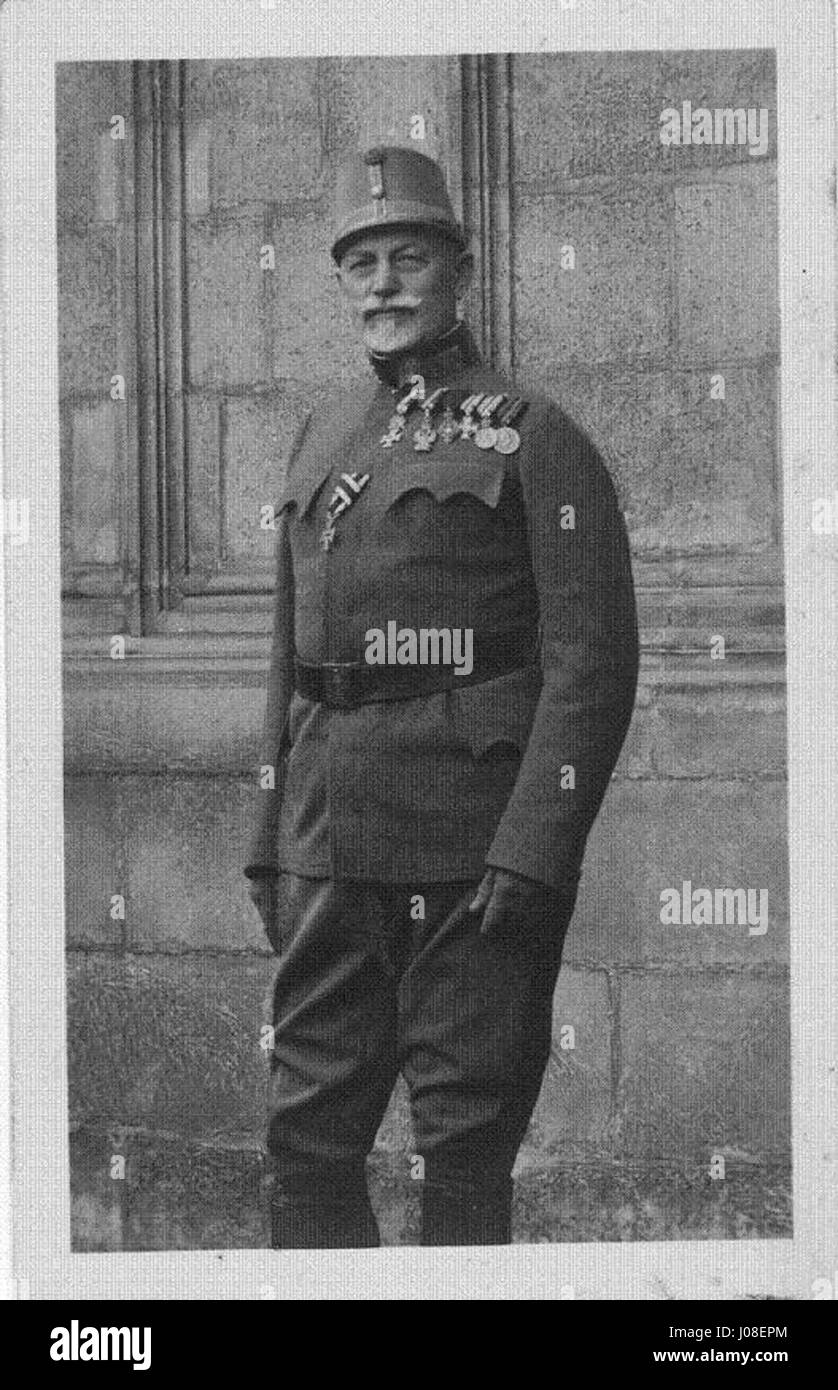 Adam Brandner als Militärkommandant 1916 Stock Photo - Alamy