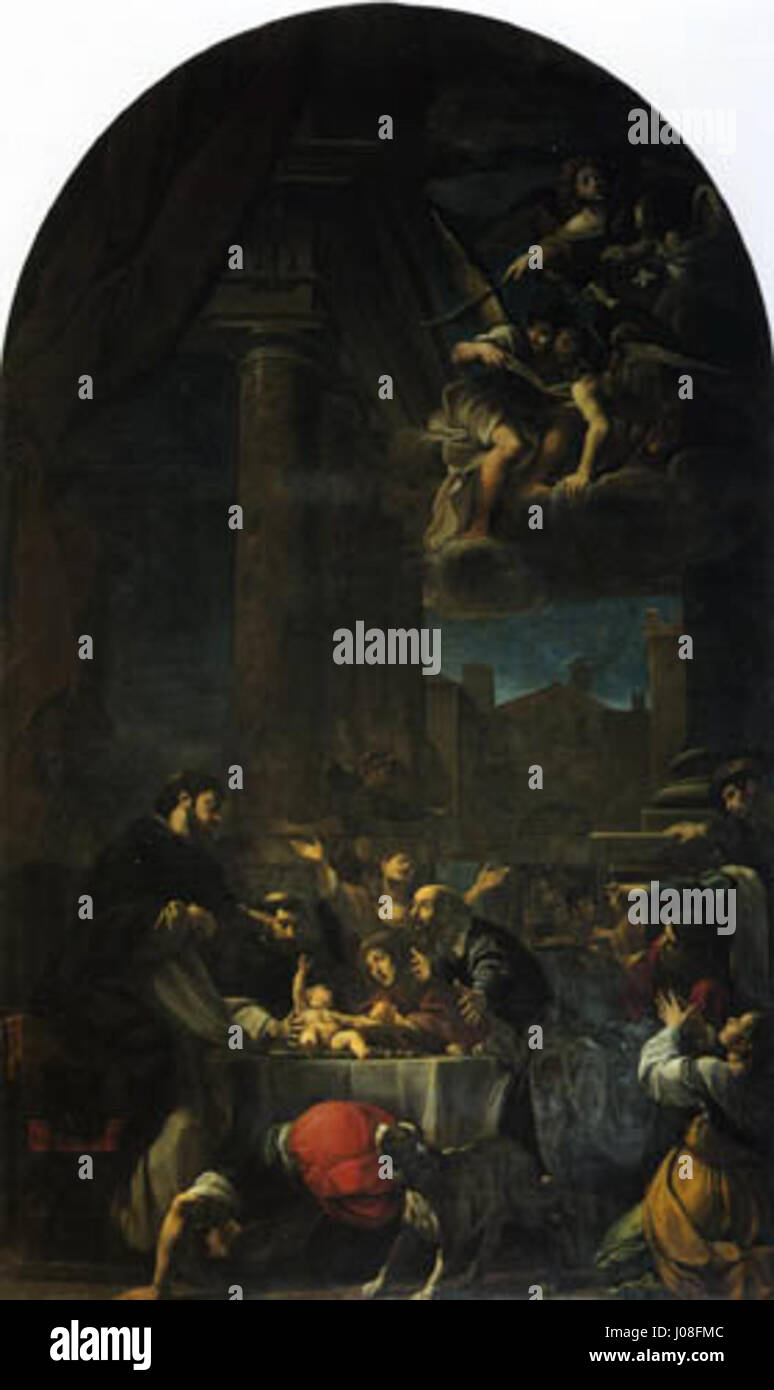 Tiarini Resurrección de un niño San Domenico bolonia Stock Photo - Alamy