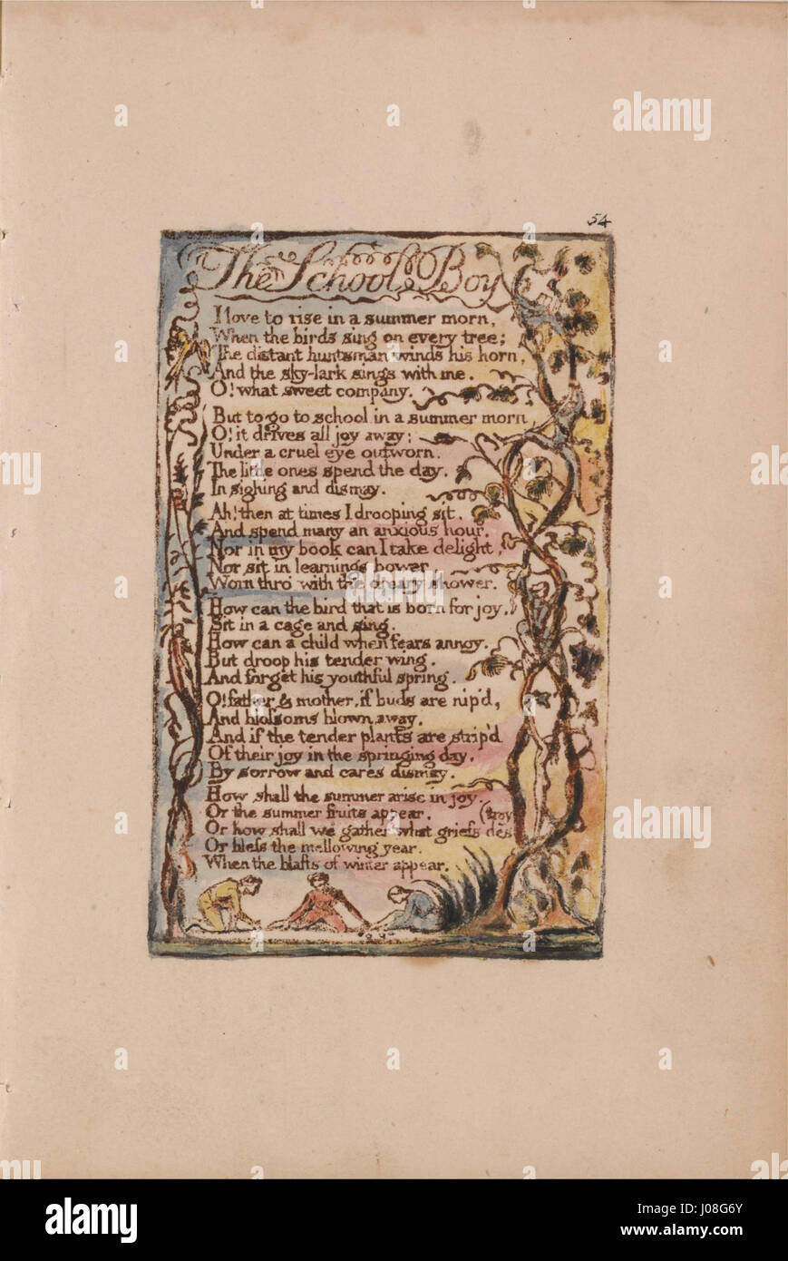 William Blake - Songs of Innocence and of Experience, Plate 54, The ...