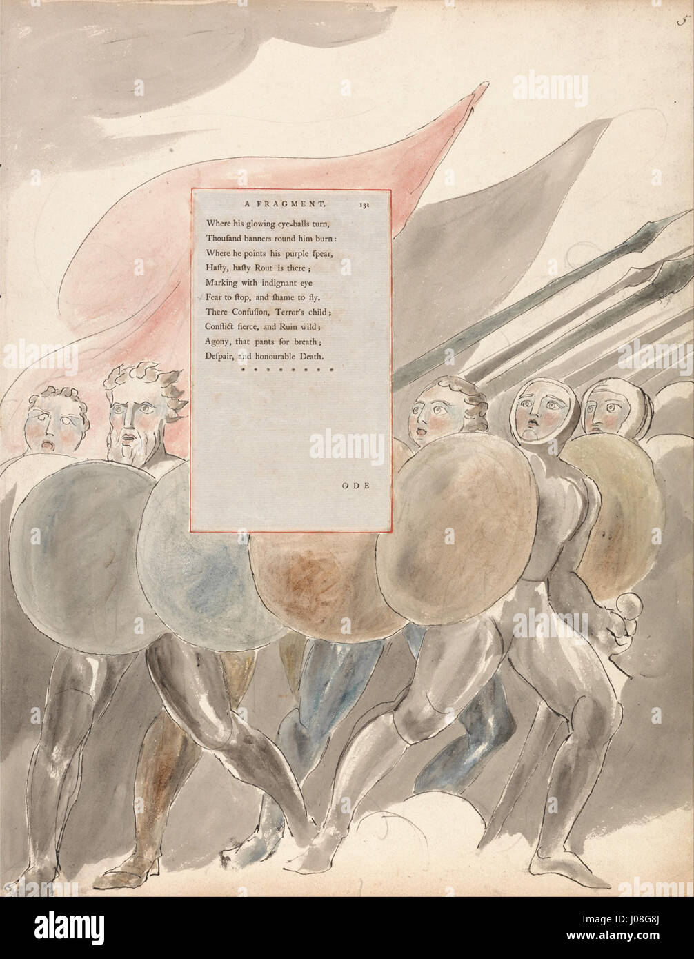 William Blake - The Poems of Thomas Gray, Design 91, The Triumphs of ...