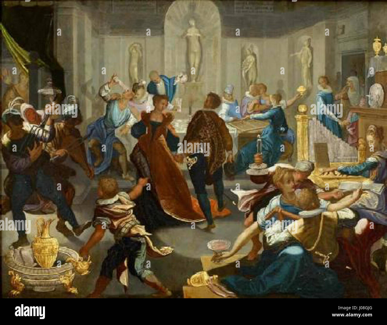 ‘Nächtliches Zechgelage’ (Nightly Drinking Party) by Winghe portrays a ...