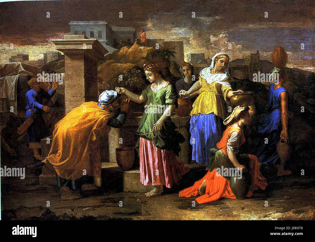 Éliézer et Rebecca - Poussin - Fitzwilliam Museum Stock Photo - Alamy