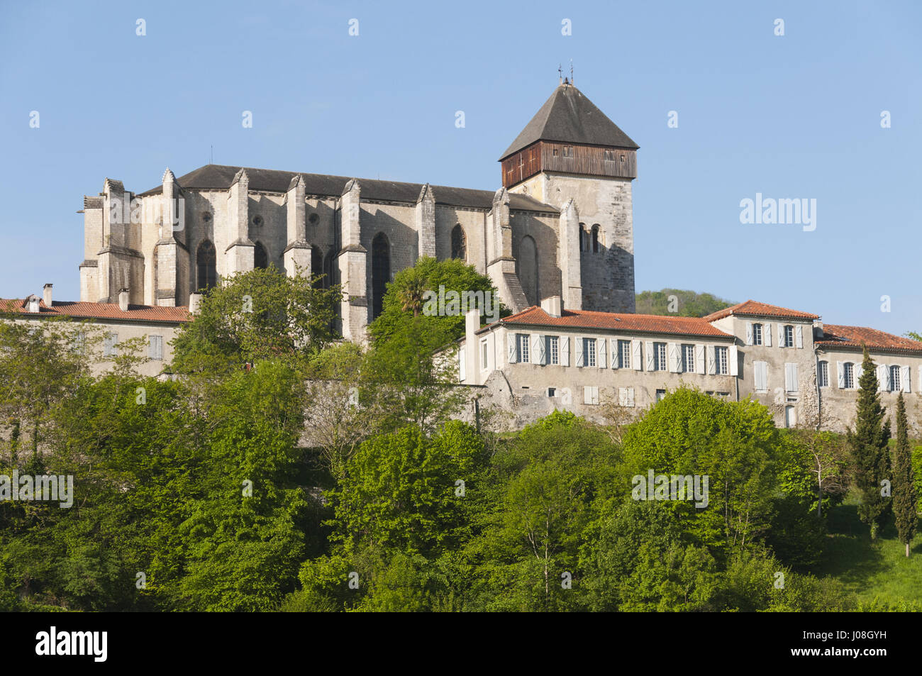 France, Pyrenees, Saint Bertrand de Comminges, Cathedral Stock Photo ...