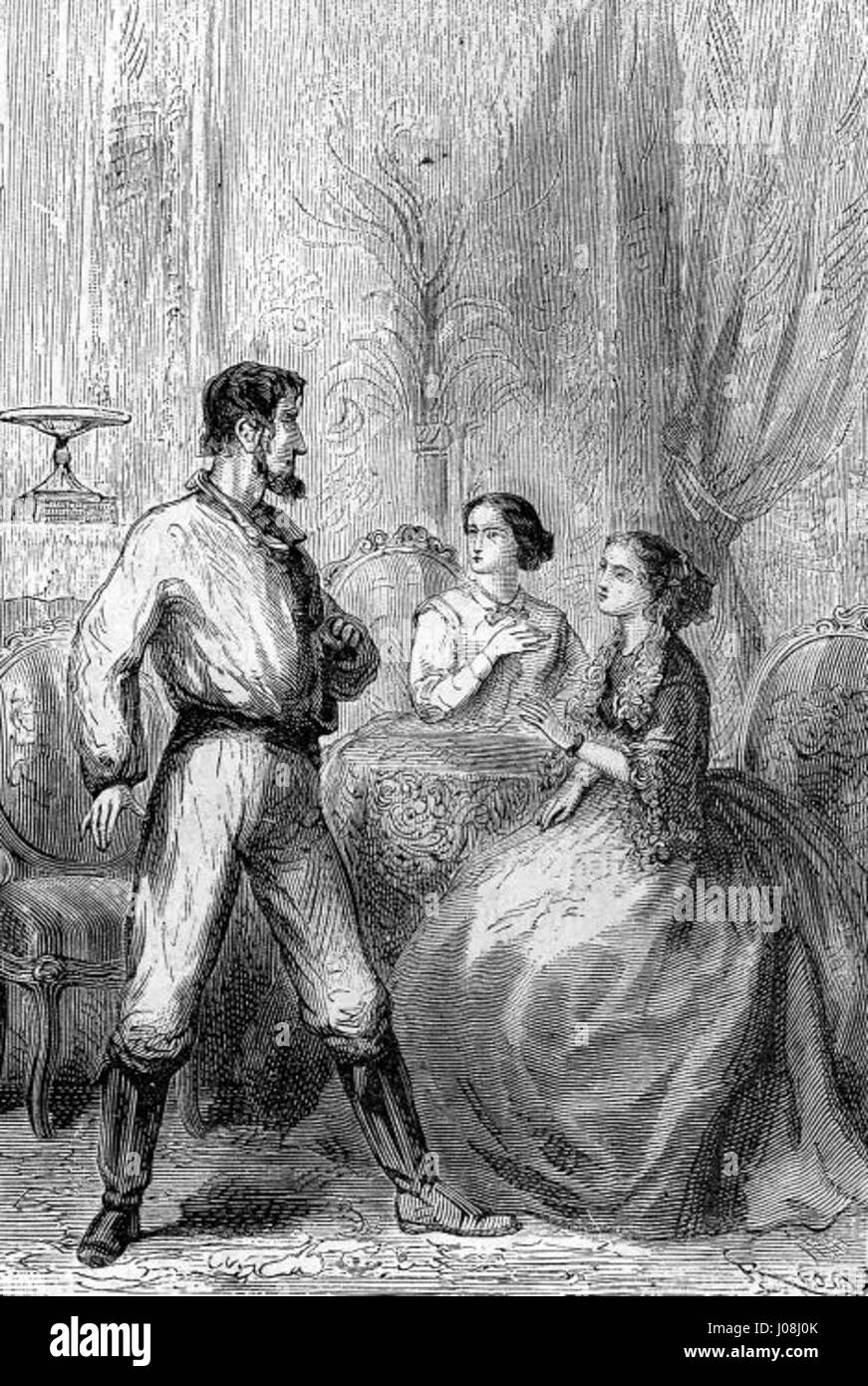 Édouard Riou’s illustration for 'The Children of Captain Grant' depicts ...