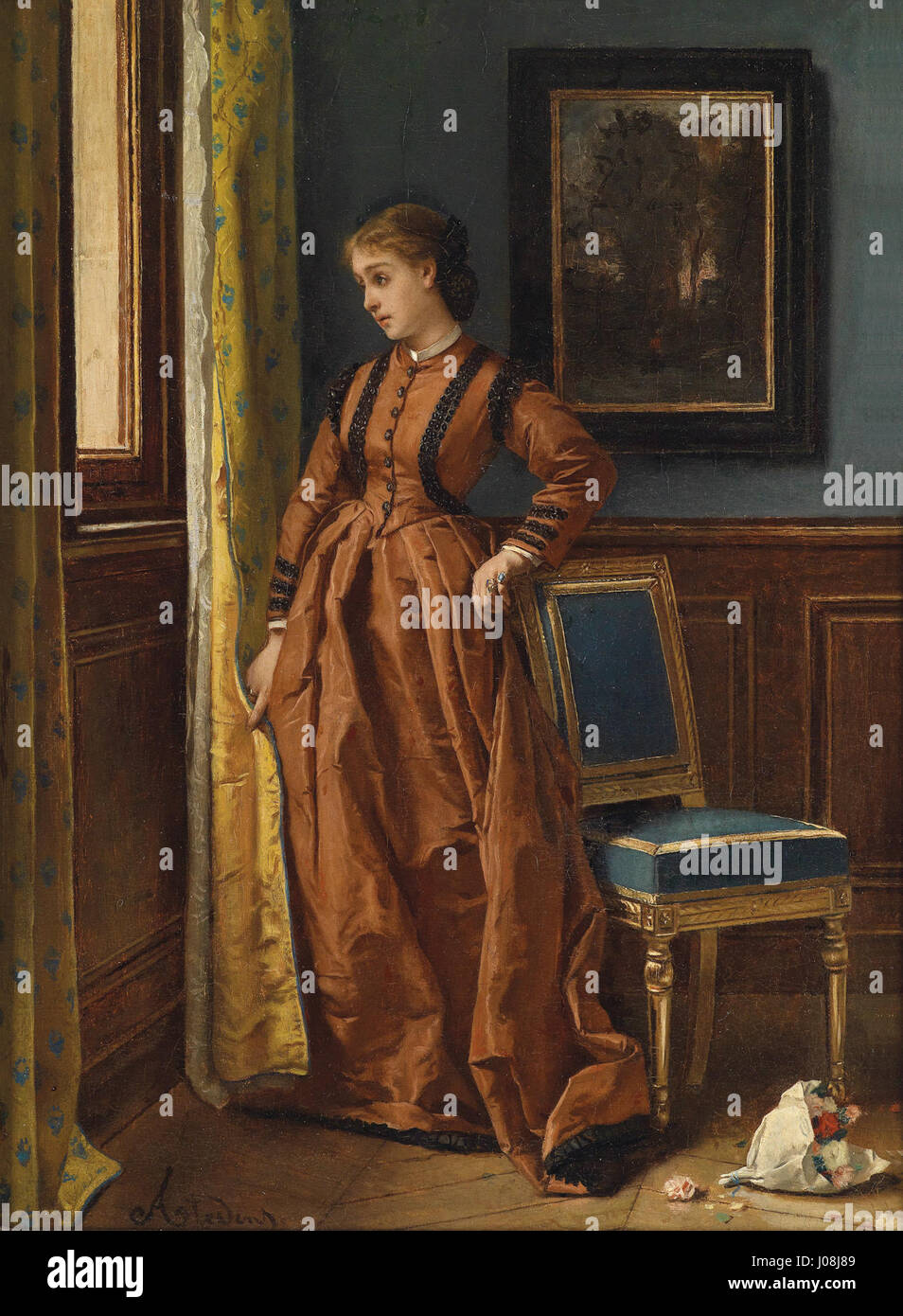 ‘Déjà’ by Alfred Stevens, created between 1862-1864, likely represents ...