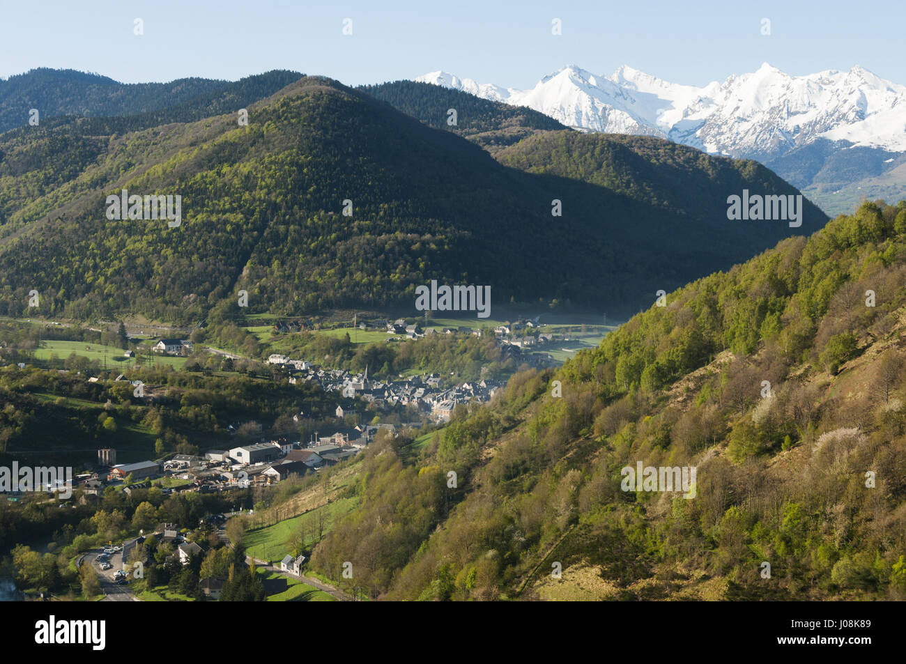 France, Pyrenees, Col d'Aspin pass, Arreau town Stock Photo - Alamy
