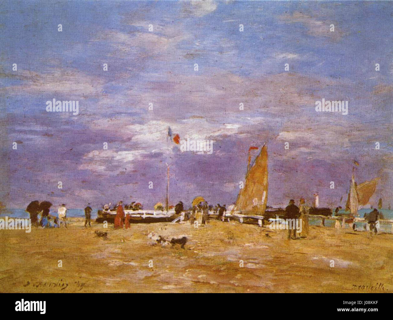 This painting by Eugène Boudin, titled *006*, is known for its ...