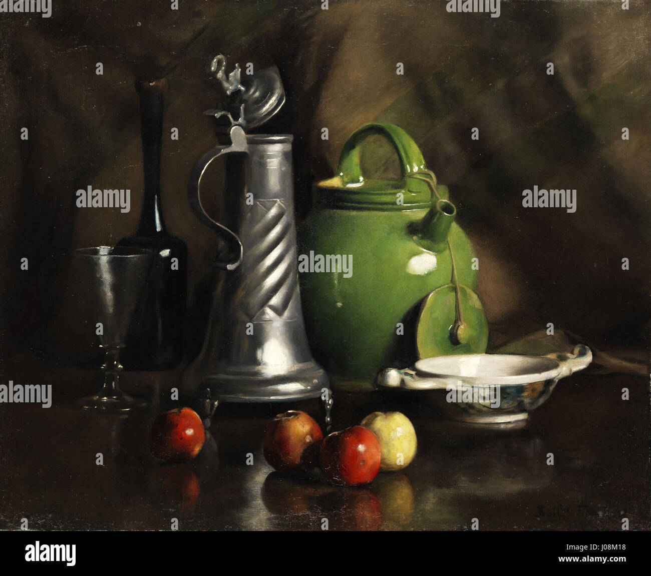 Franck Antoine Bail’s still life, 'Stillleben mit Krügen und Obst ...