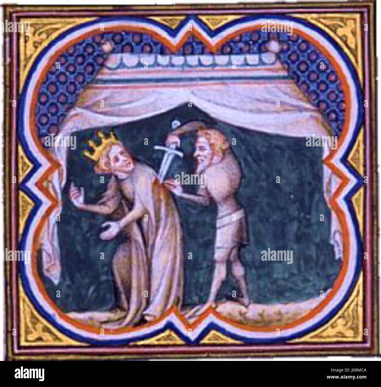 This illustration from the 'Grandes Chroniques de France,' dating to ...