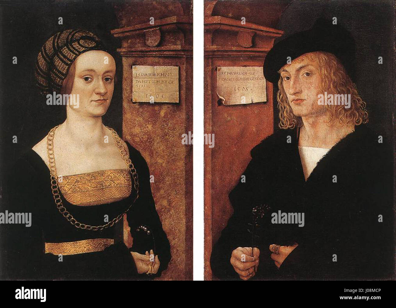 Hans Burgkmair the Younger’s portrait of Barbara and Hans ...