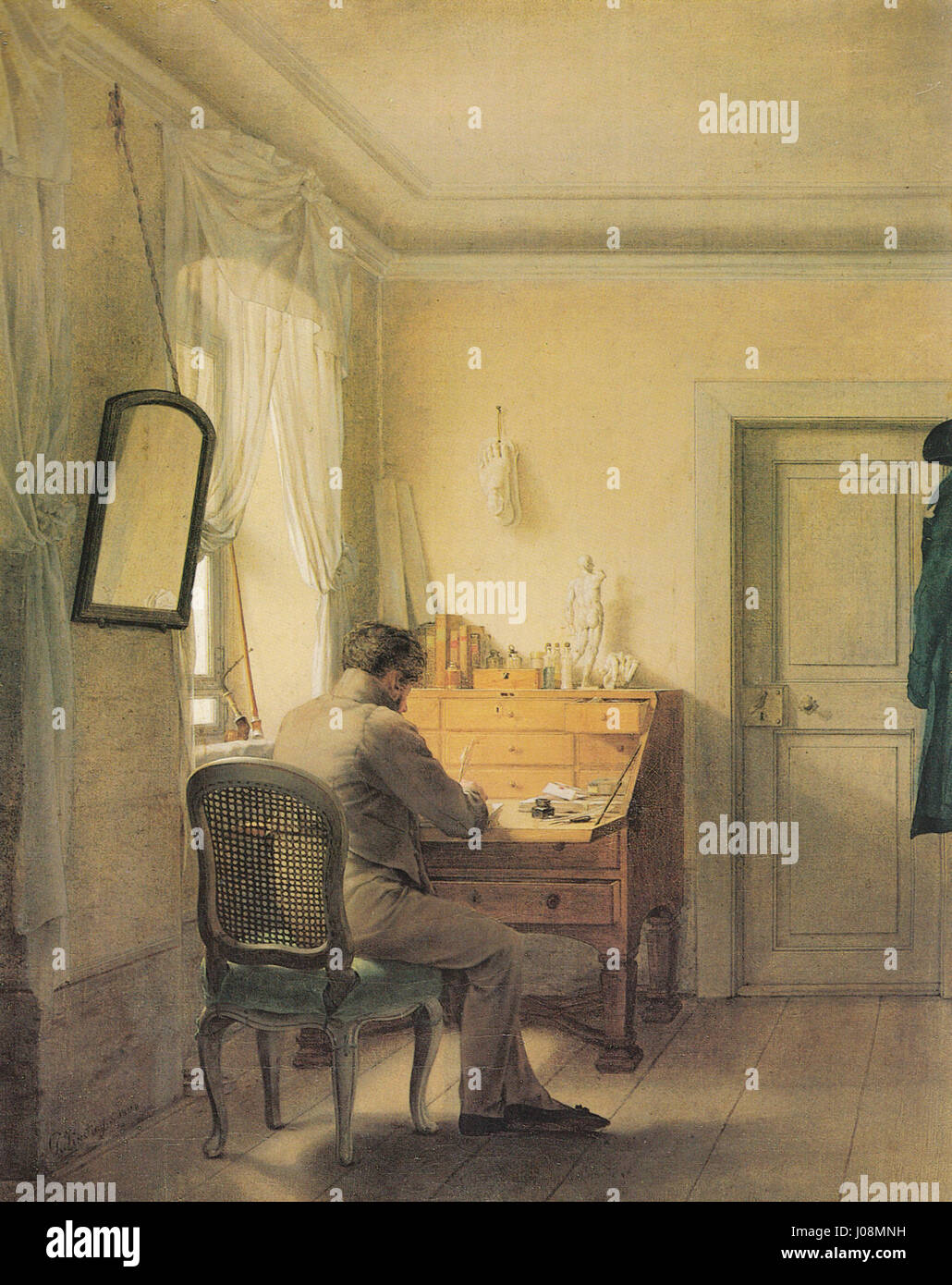 Georg Friedrich Kersting’s 'Mann am Sekretär' (Man at the Secretary ...