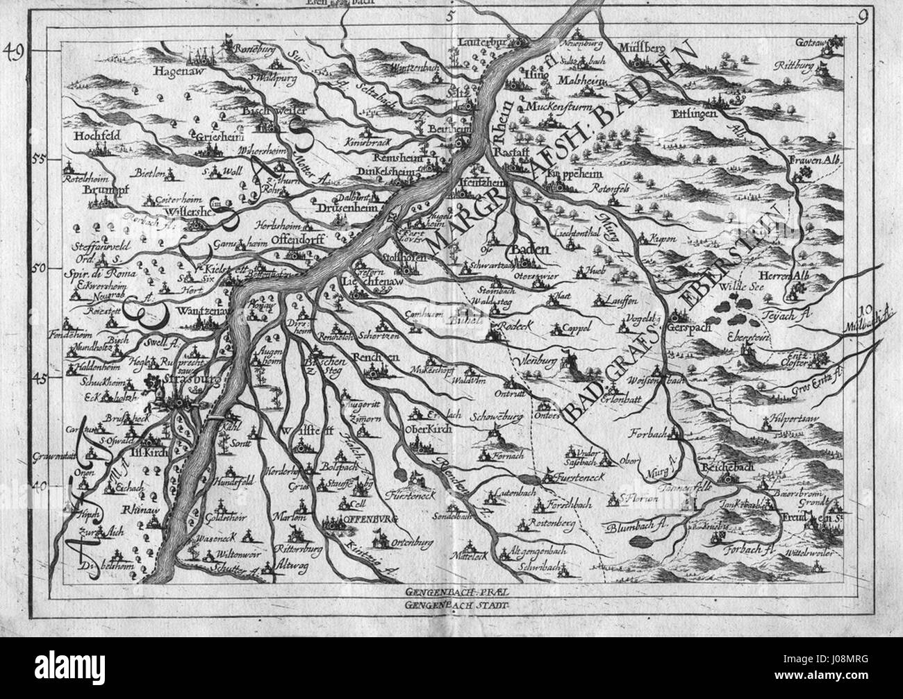'Hang Georg Bodenehr Schwaben 09' is a map by Georg Bodenehr, a German ...