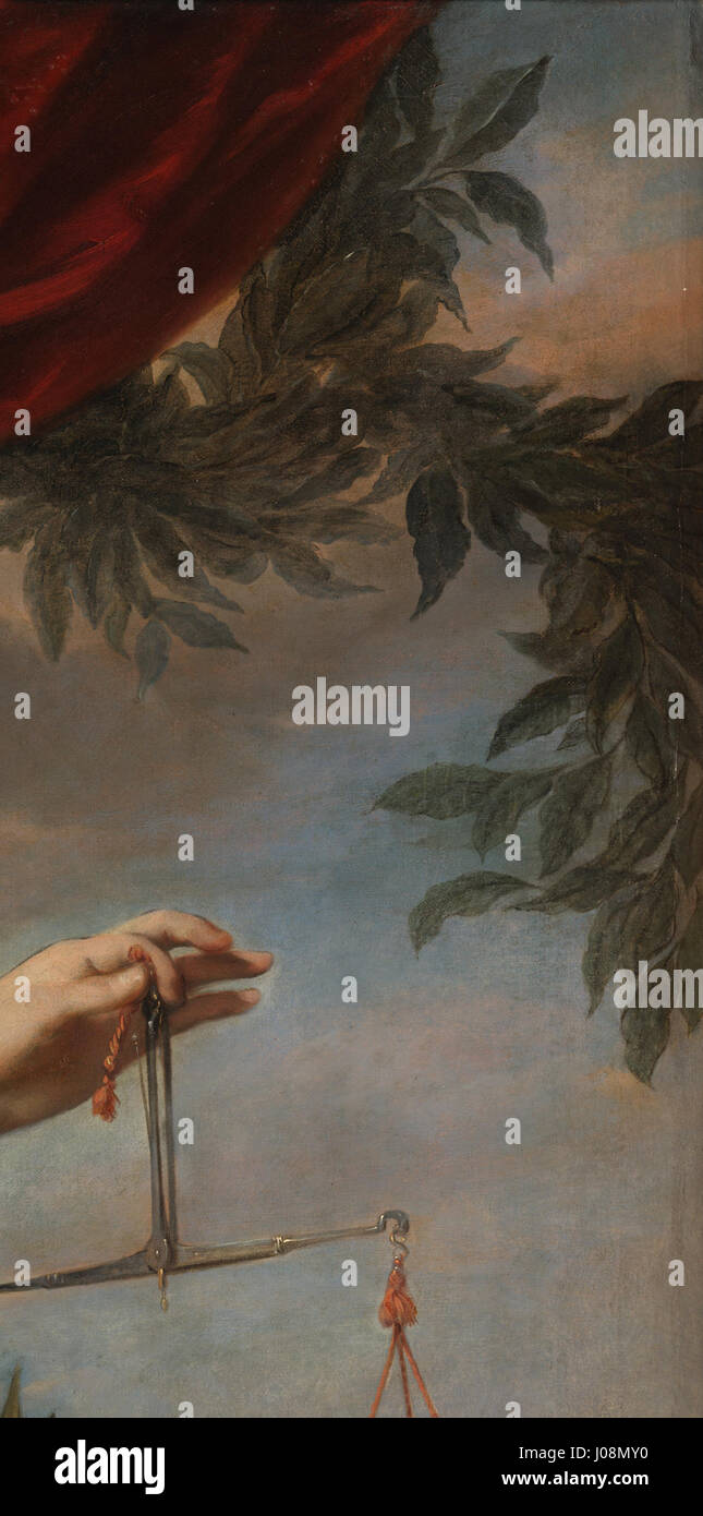 Jürgen Ovens' painting 'Justice' (or Prudence, Justice, and Peace ...