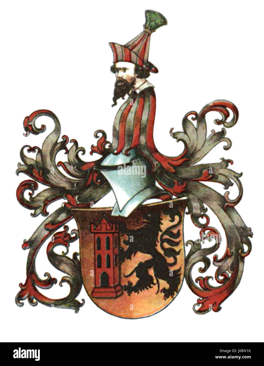 The artwork 'Grogen Wappen Meigen' showcases the intricate heraldic ...
