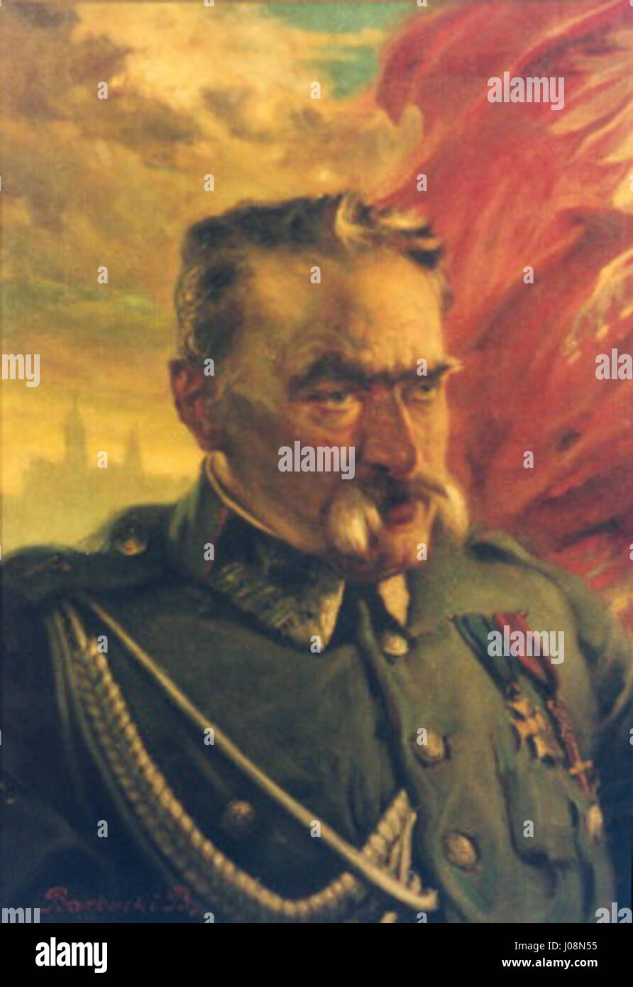The portrait of Józef Piłsudski by Bolesław Barbacki captures the ...