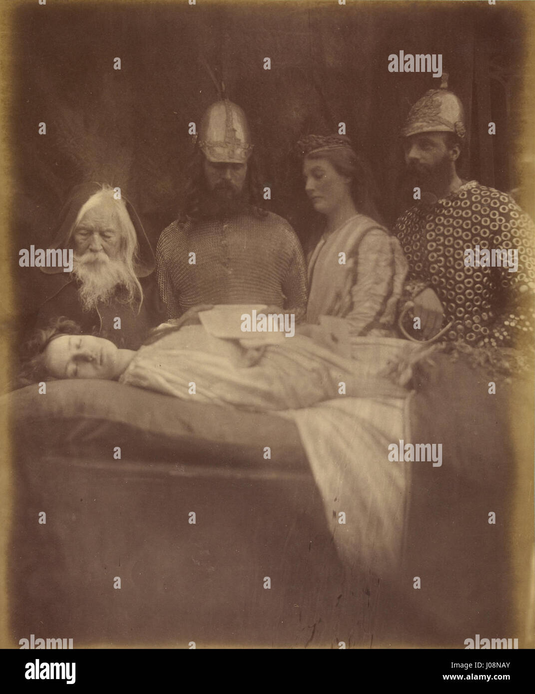 A photographic portrait by Julia Margaret Cameron, a British ...