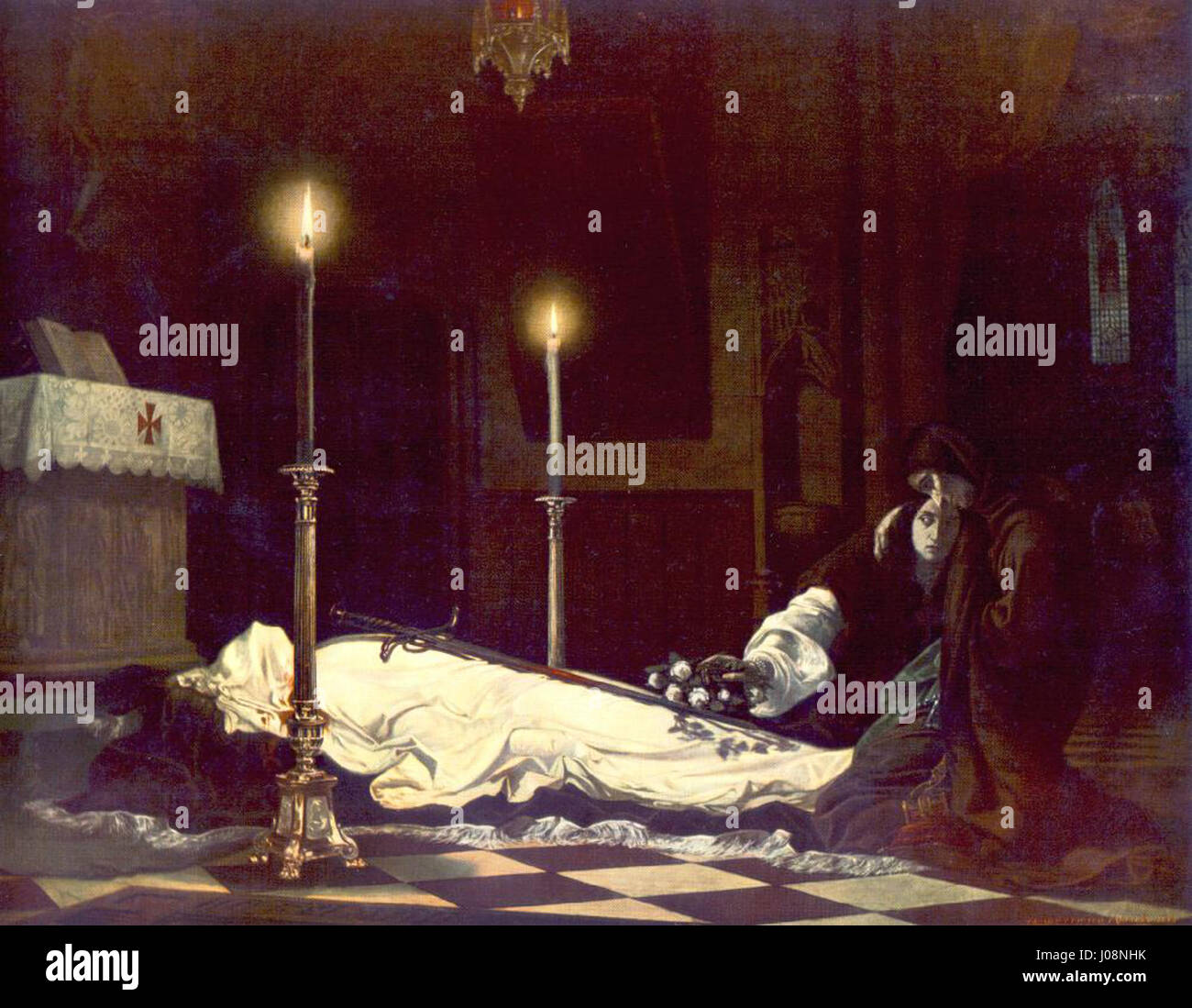 This painting by Hungarian artist László Hunyadi depicts the tragic ...