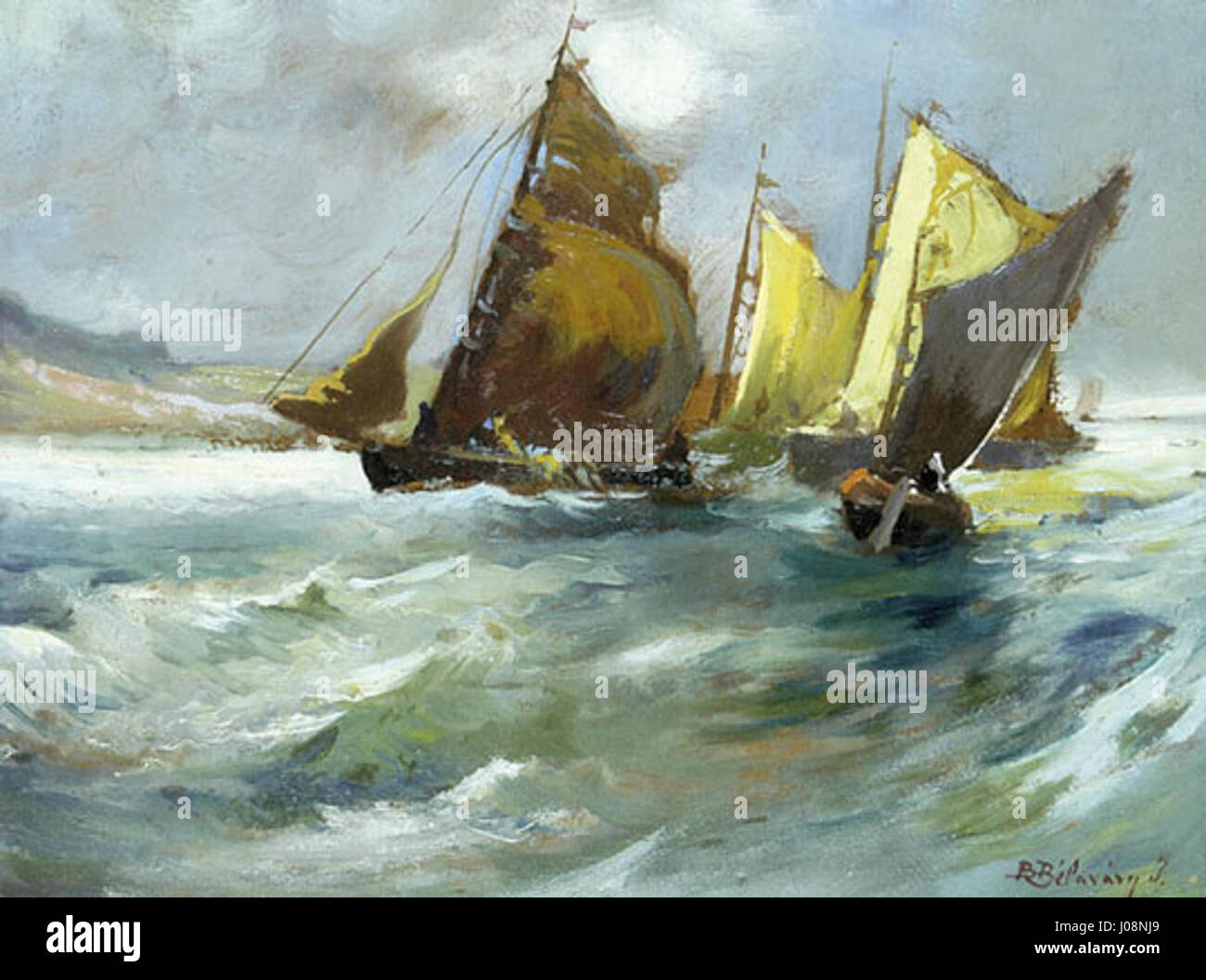 ‘Istvan Burchard-Bélavary 2’ is a painting by Hungarian artist István ...