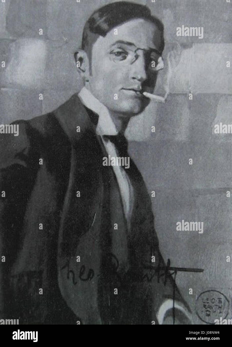 'Selbstporträt' by Leo Rauth is an intimate self-portrait, capturing ...