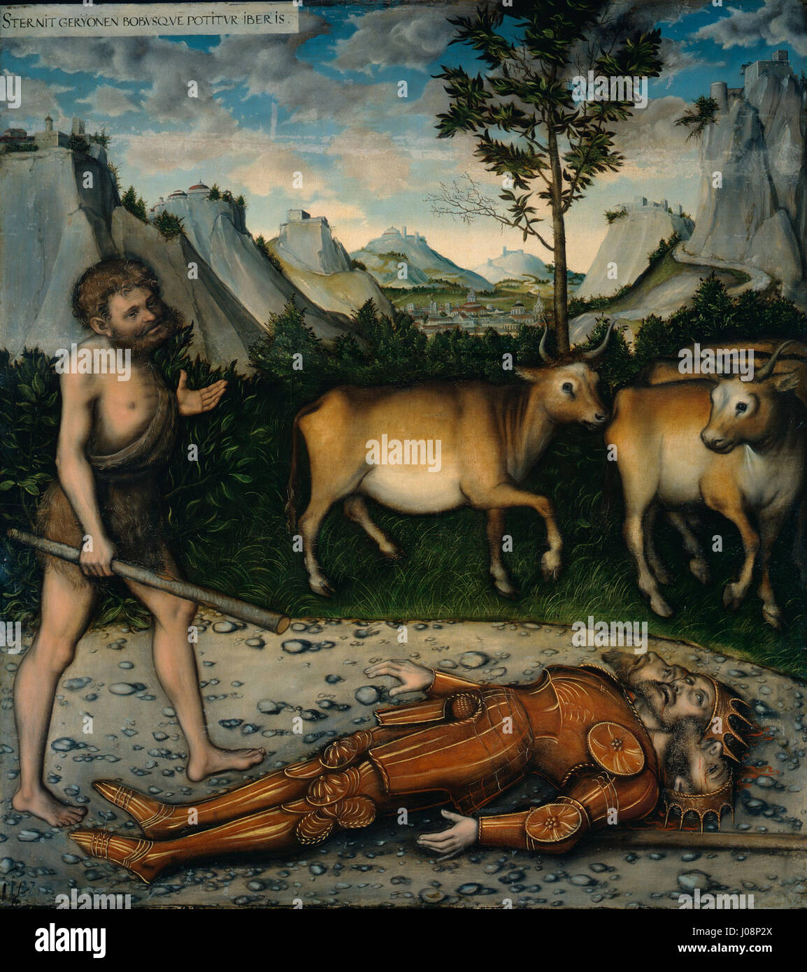 Lucas Cranach the Elder’s painting 'Hercules and the Cattle of Geryon ...