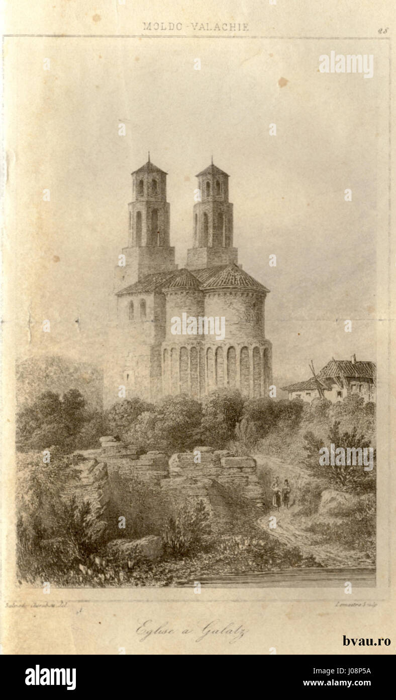 L. Naleche's 1856 painting 'Moldo–Valachie - Eglise a Galatz' depicts a ... L. Naleche's 1856 painting 'Moldo–Valachie - Eglise a Galatz' depicts a ...