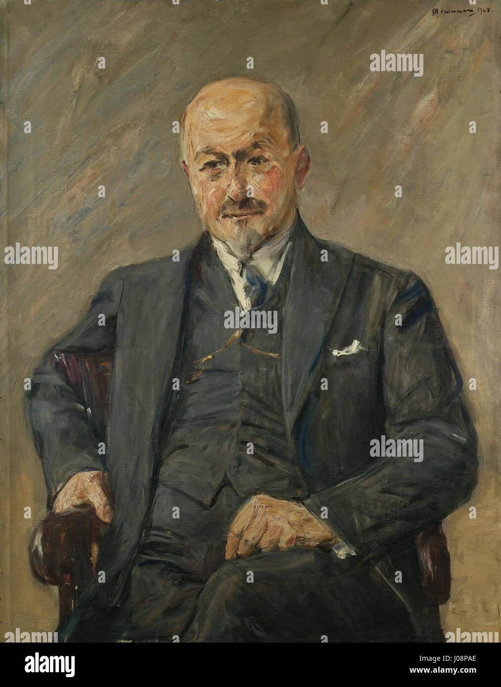 Max Liebermann’s 'Porträt des Alfred Guttmann' is a portrait of Alfred ...