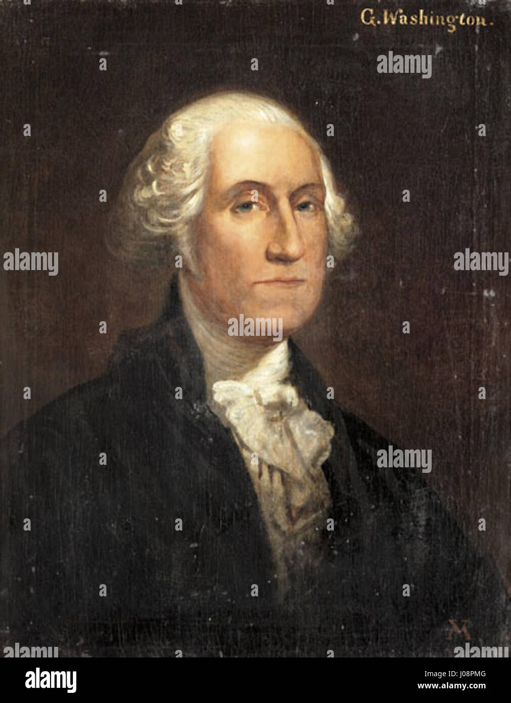 ‘Madar sz Portrait of George Washington’ is a historical portrait of ...