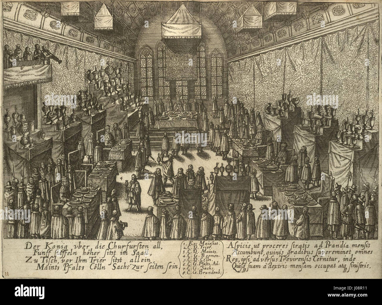 ‘Krönungsmahl’ by Matthias Krönung, a German artist of the early 19th ...