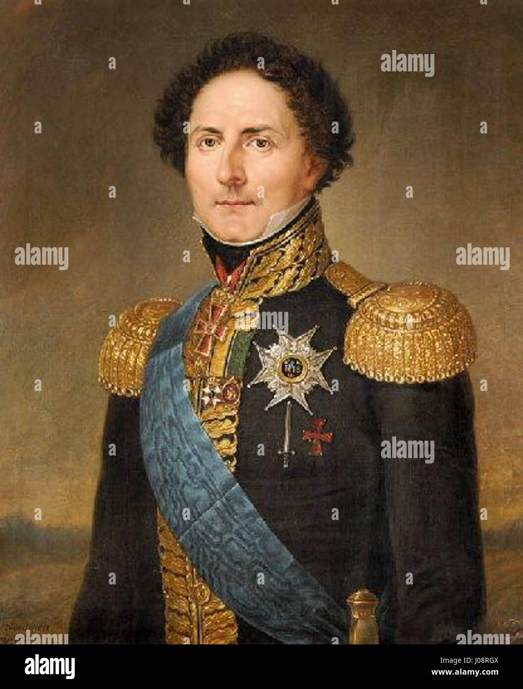 Carl Wilhelm Nordgren's 'Portrait de Charles Jean Bernadotte, roi de ...