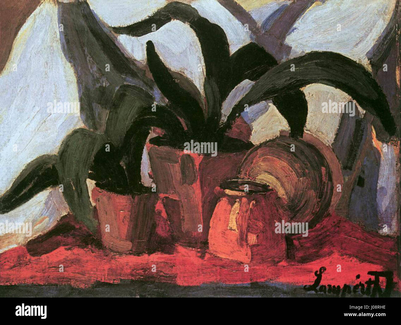 Nemes Lampérth József’s 'Plant Still-life' from 1910-11 is a realistic ...