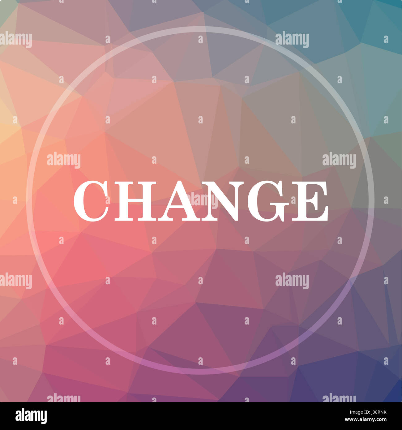 Change icon. Change website button on low poly background Stock Photo ...