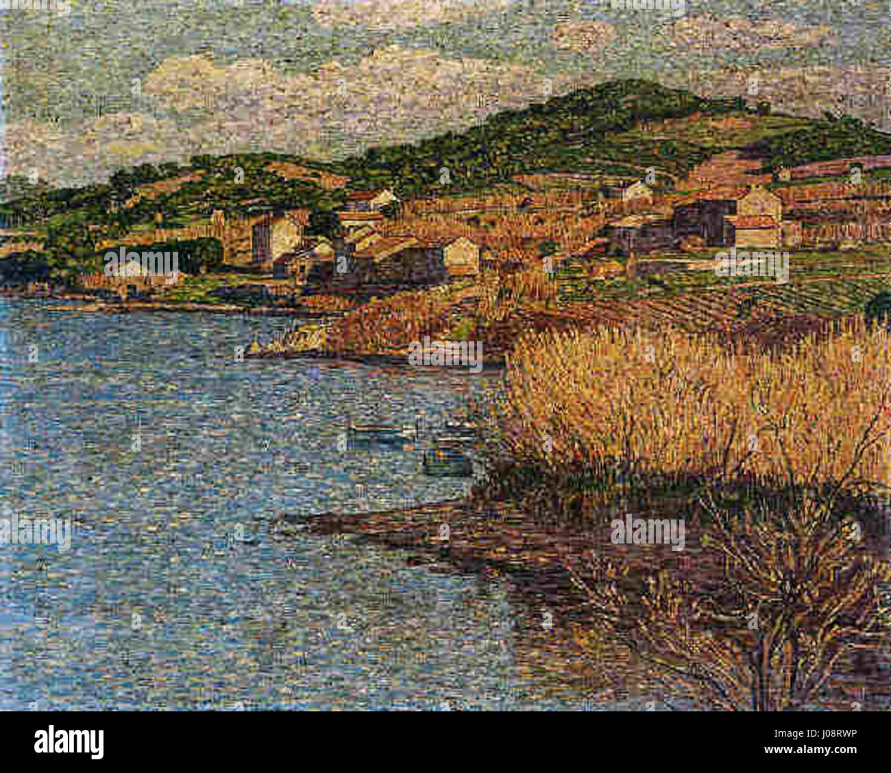 'Landschaft bei Hyères' by Paul Baum is a landscape painting depicting ...