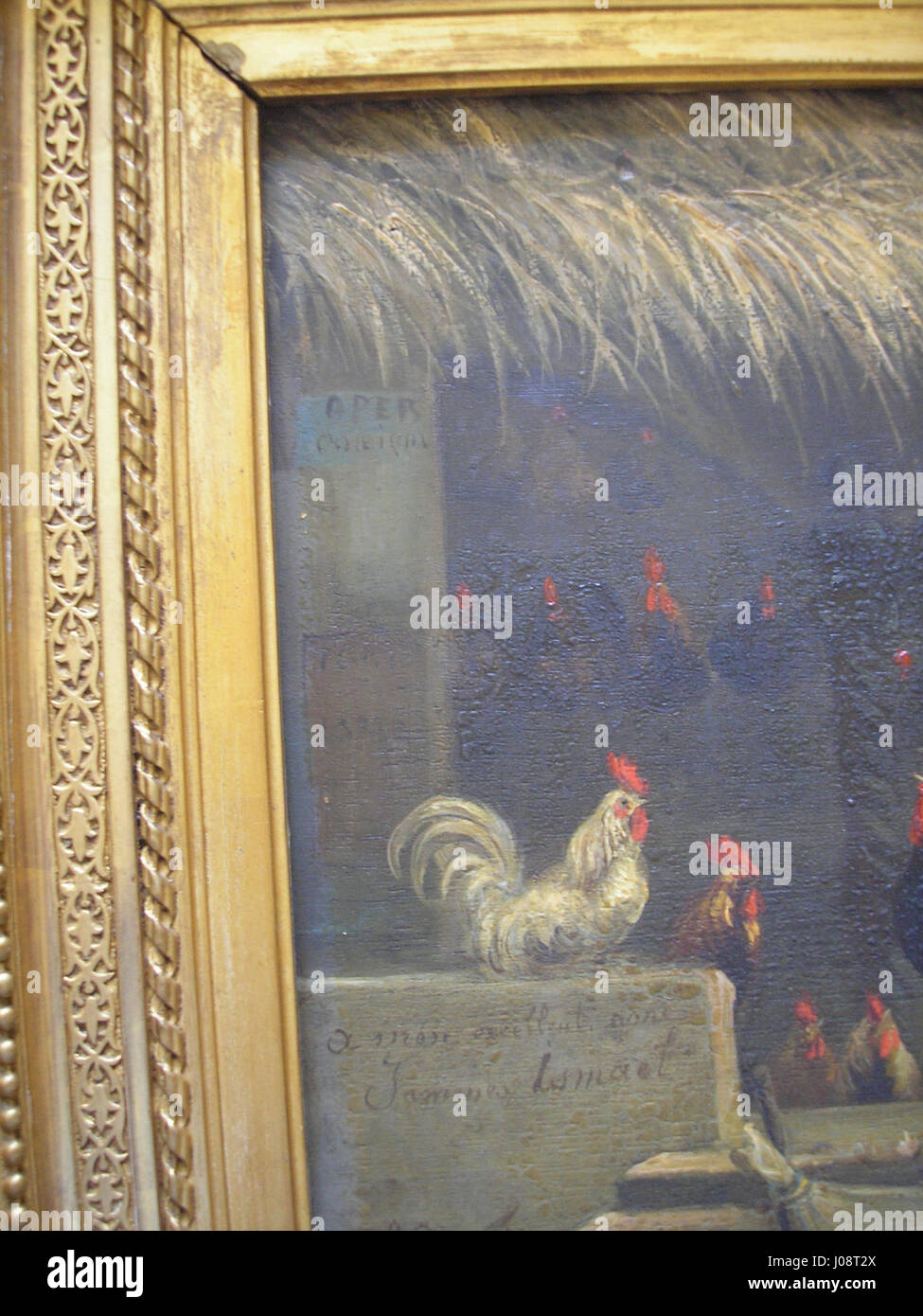 The 'Opéra Comique Poulailler' from 1653 is a detailed scene from a ...