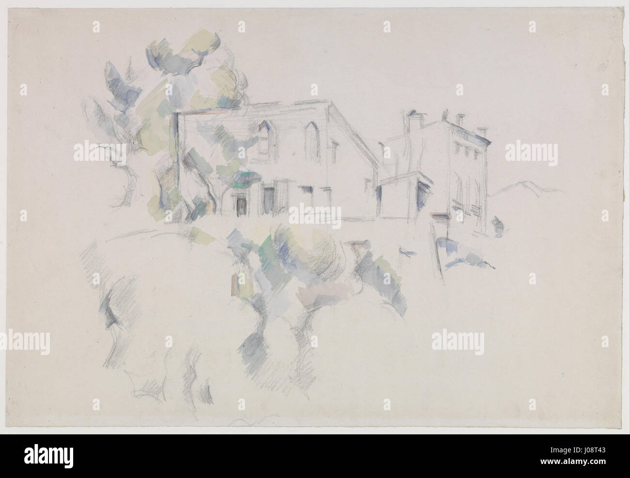 Paul Cézanne's 'View of the Château Noir' depicts the iconic landscape ...