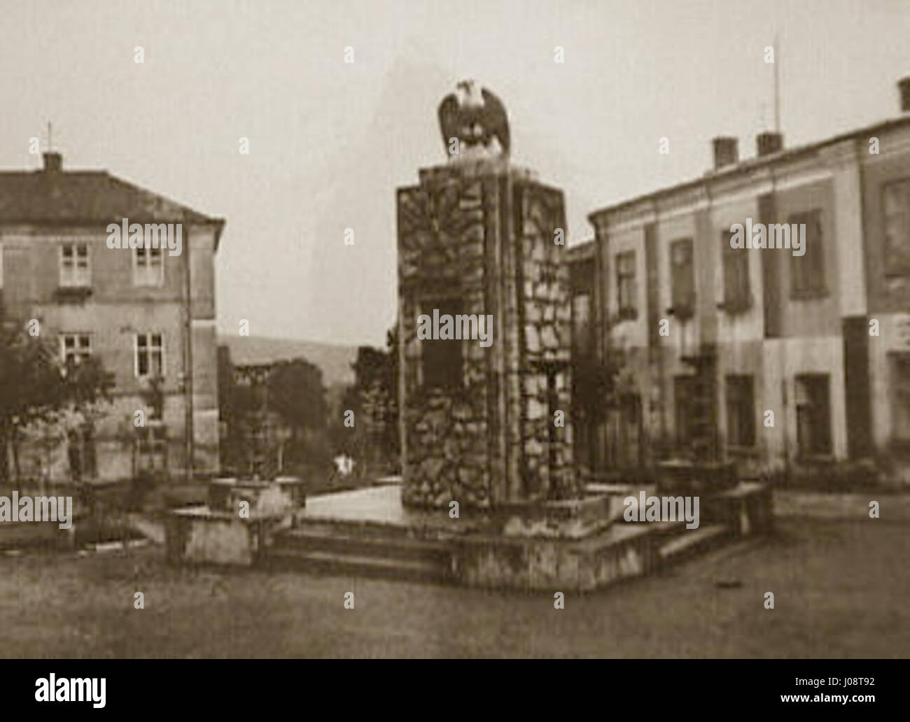 A historical postcard from Bircza, Poland, captures a glimpse of the ...