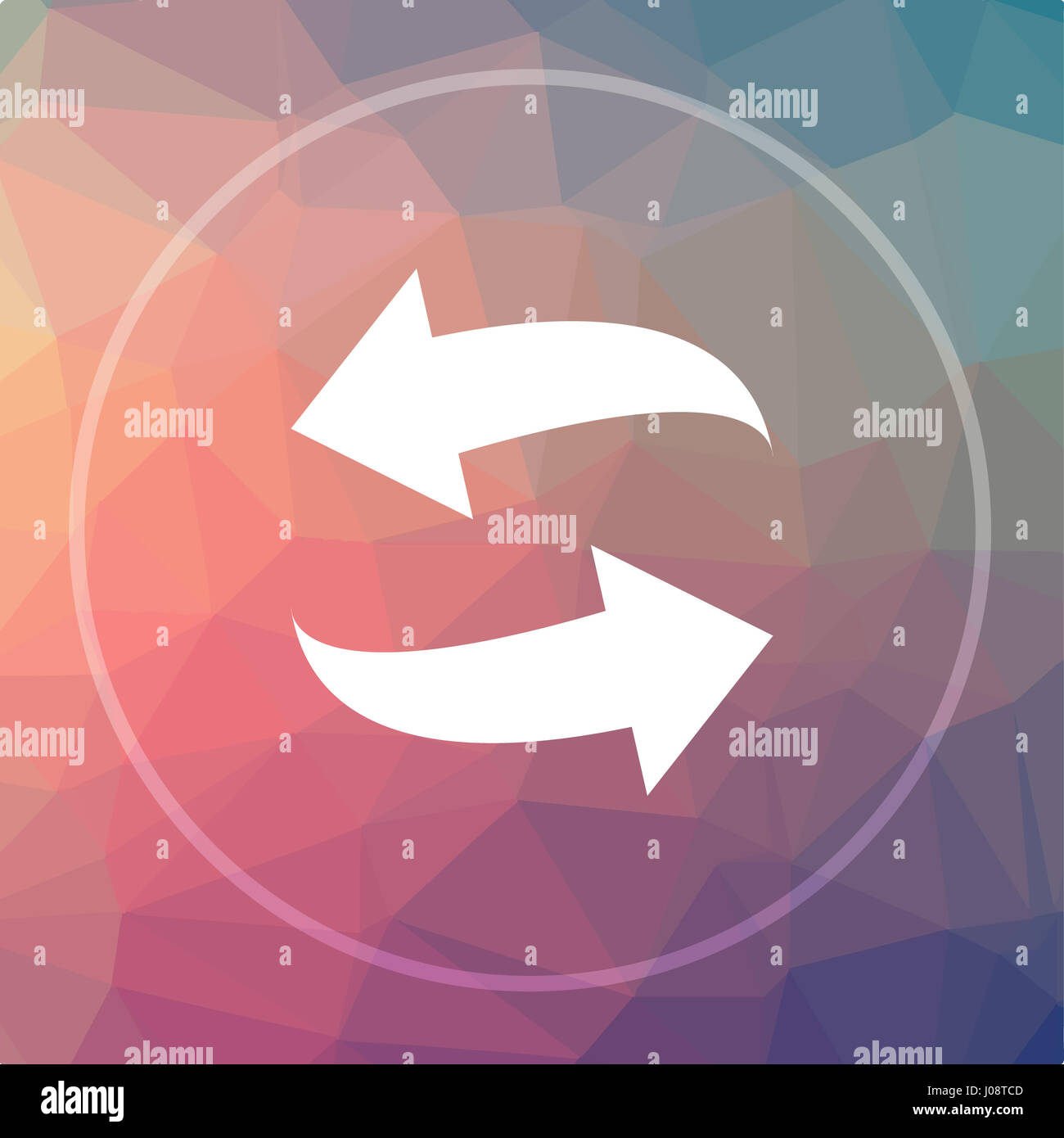 Swap icon. Swap website button on low poly background Stock Photo - Alamy