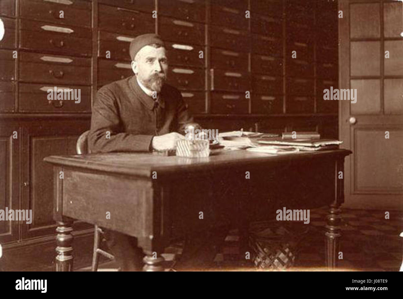 The photograph of Dr. Émile Roux, taken by Paul Marsan, known by the ...