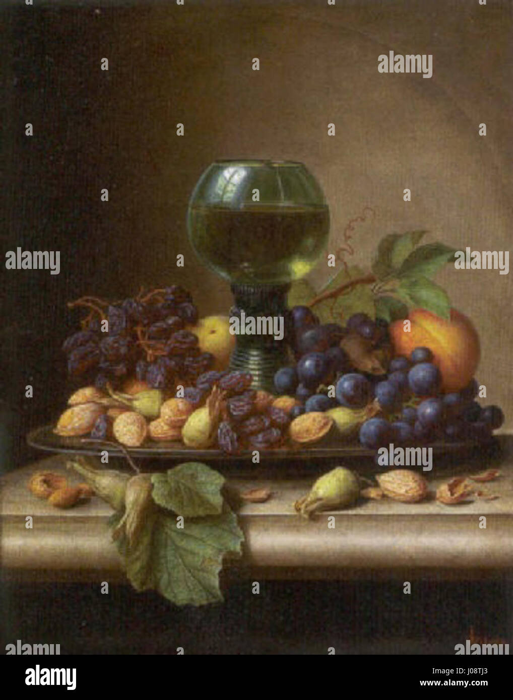 Peter Joseph Wilms’ still life, 'Stilleben mit einem Römer,' features a ...