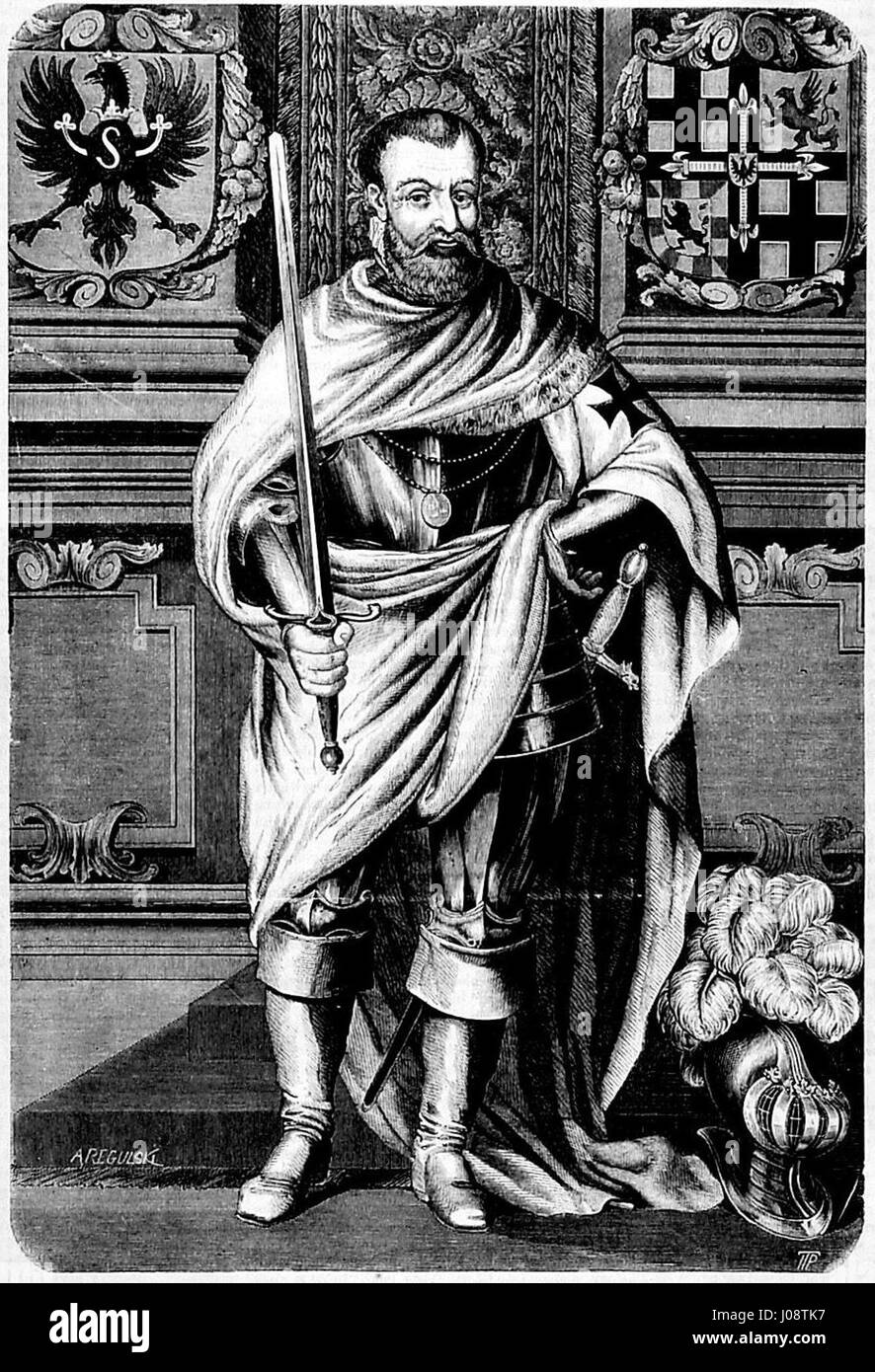 The portrait depicts Prince Albrecht I of Prussia, a prominent ...