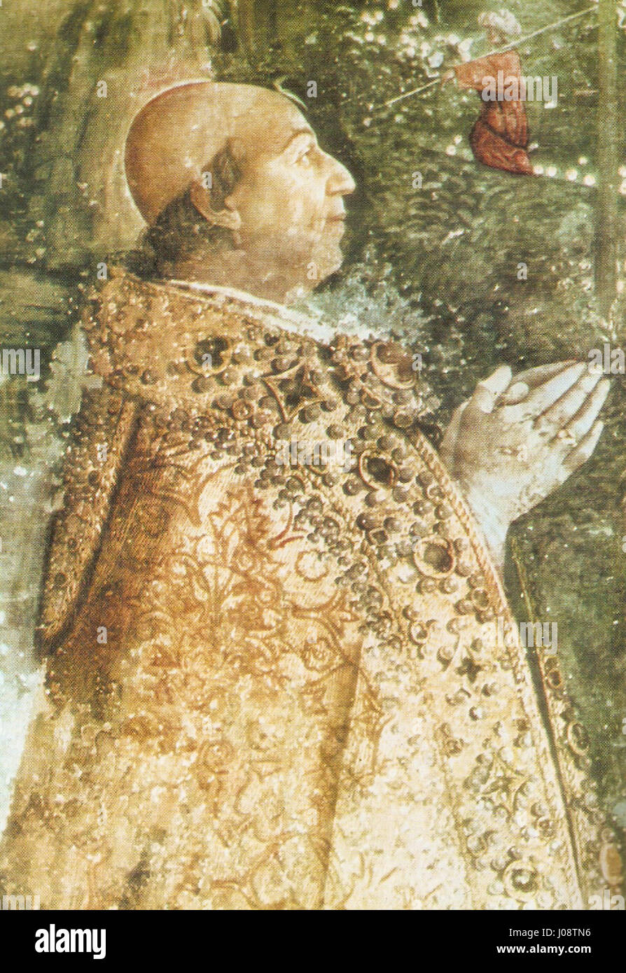 Pinturicchio’s fresco 'Alexander VI' portrays the controversial Pope ...