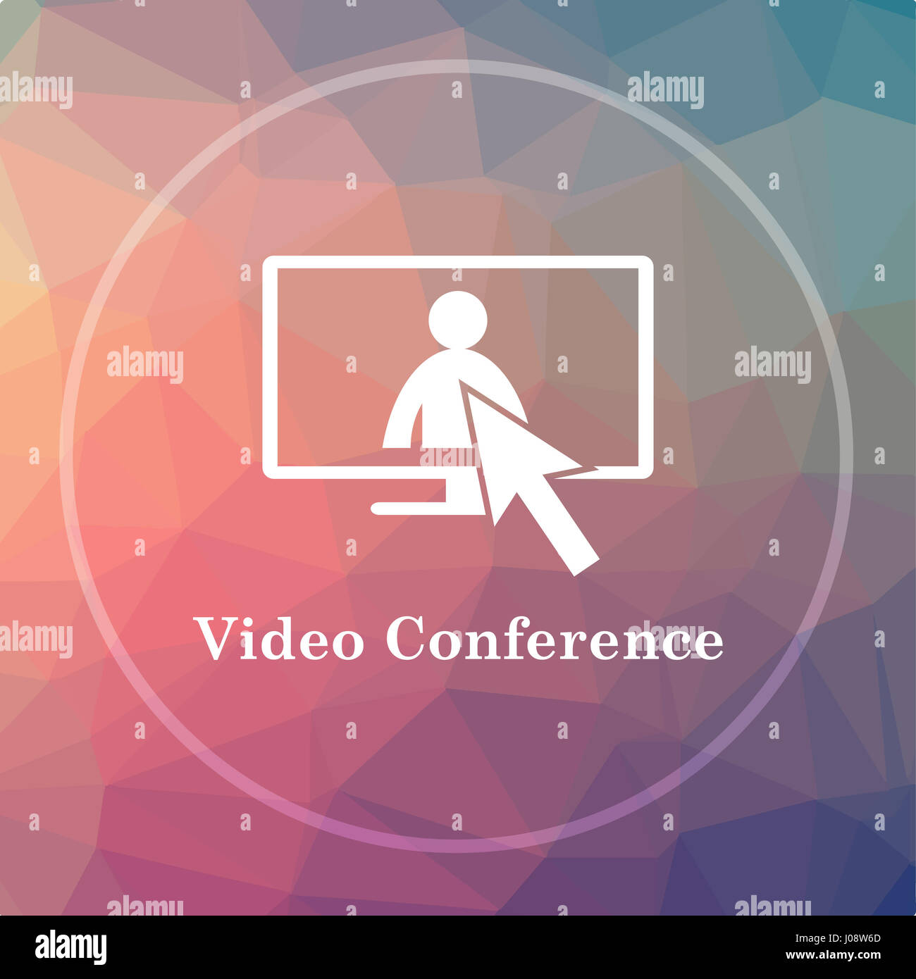 Video conference, online meeting icon. Video conference, online meeting ...