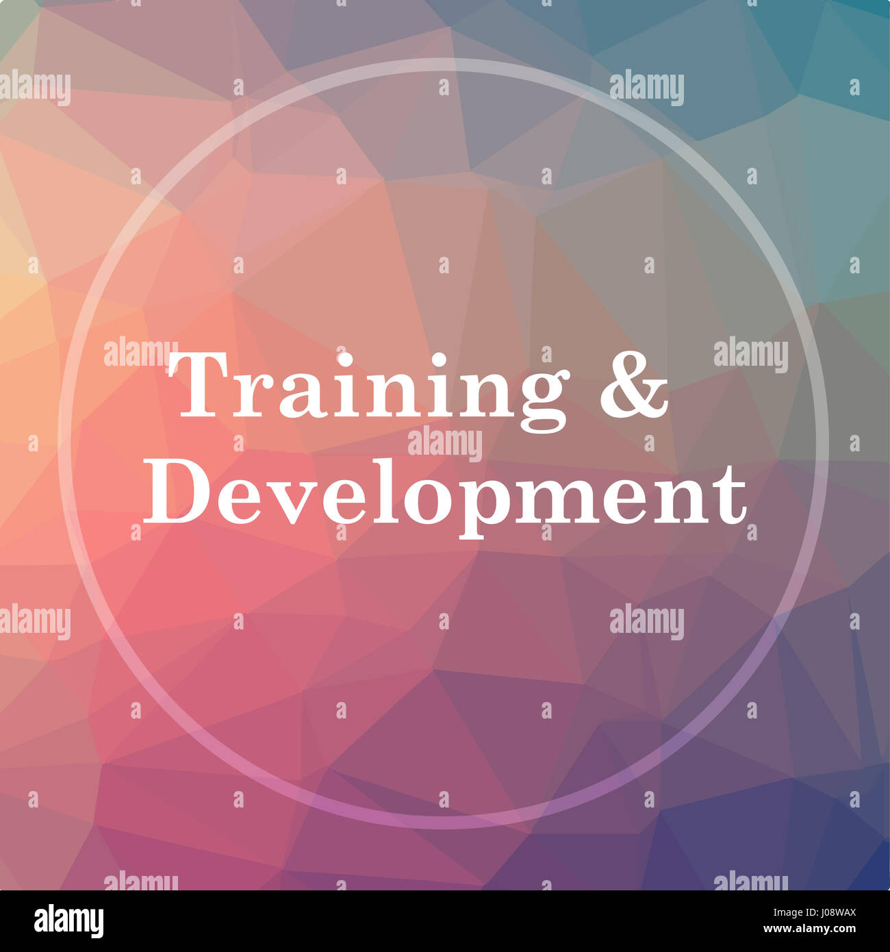 Training and development icon. Training and development website button ...