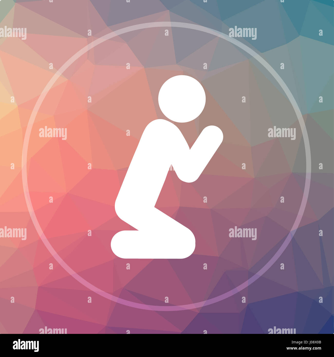 Prayer icon hi-res stock photography and images - Alamy